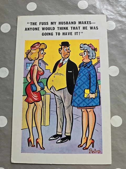 VINTAGE SAUCY SEASIDE Comic Postcard Sunny Pedro Series No 114 By Pedro ...