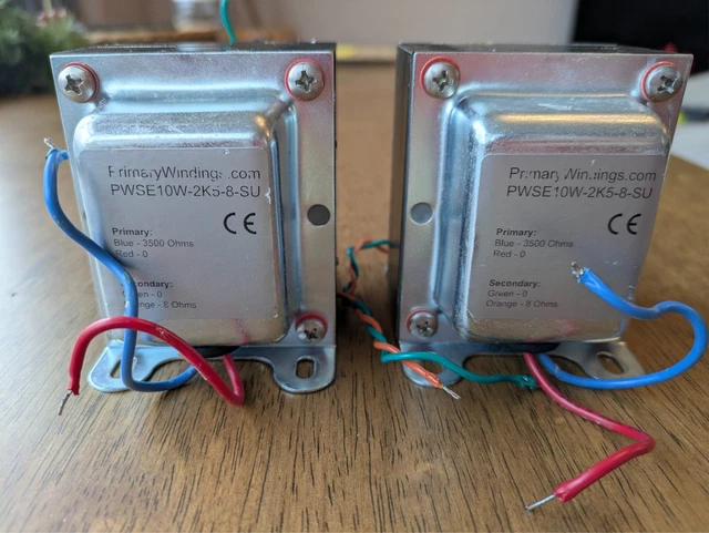 2500 OHM SINGLE Ended 10W Output Audio Transformers (Pair) £78.70 ...