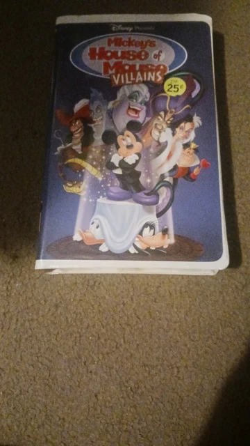 DISNEY VHS - Mickeys House of Mouse Villains (Clamshell) Video Tape $13 ...