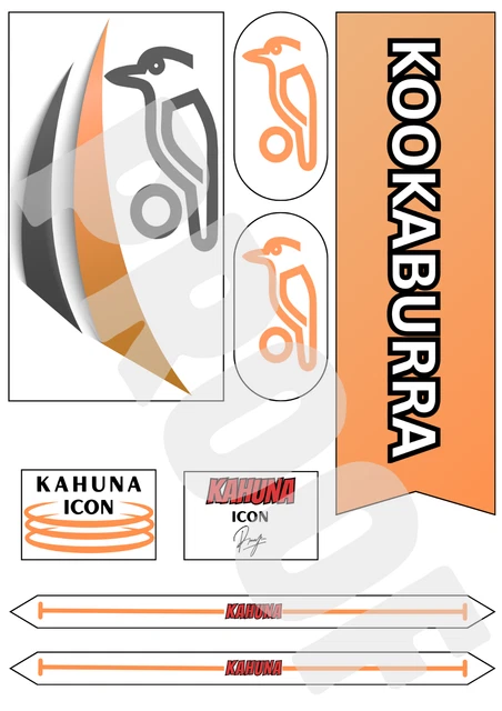 SET OF 8 Cricket Bat Stickers - Made to Order: Premium Vintage Stickers ...