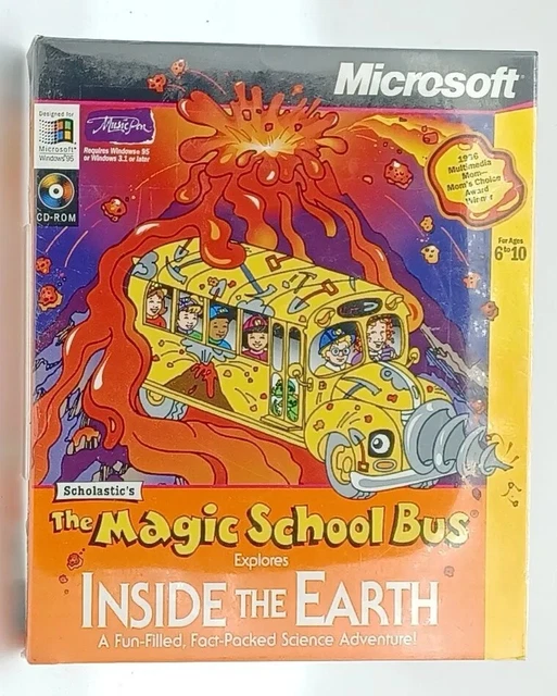 THE MAGIC SCHOOL Bus - Explores Inside the Earth (1996, PC CD-ROM ...