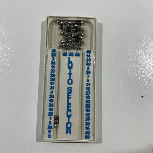 LOTTO SELECTOR VINTAGE Fischer Product Australian Made Number Choice 1 ...