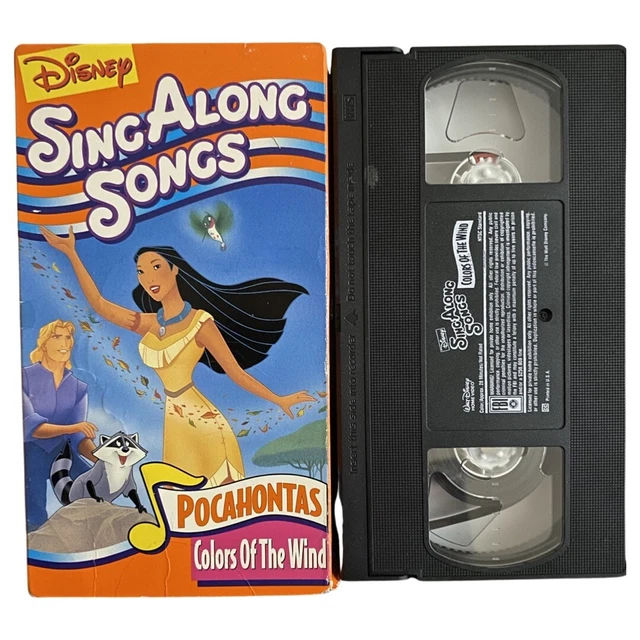 DISNEY SING ALONG Songs Pocahontas Colors Of The Wind VHS. Free ...