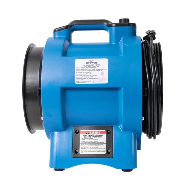 XPOWER X-8 POWERFUL 8" Industrial Confined Space Ventilation Fan ...