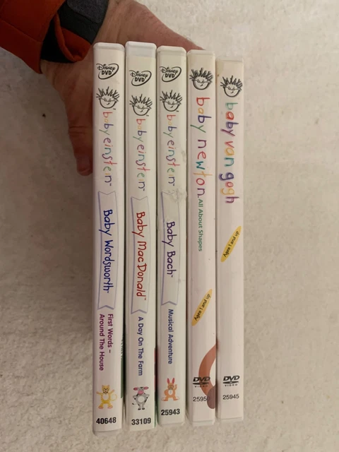 BABY EINSTEIN LOT of 5 DVD's Educational Early Learning Bach Newton Van ...