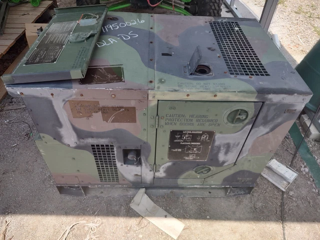 MILITARY 5KW GENERATOR, DIESEL. MEP-802A 30 Hours $4,500.00 - PicClick