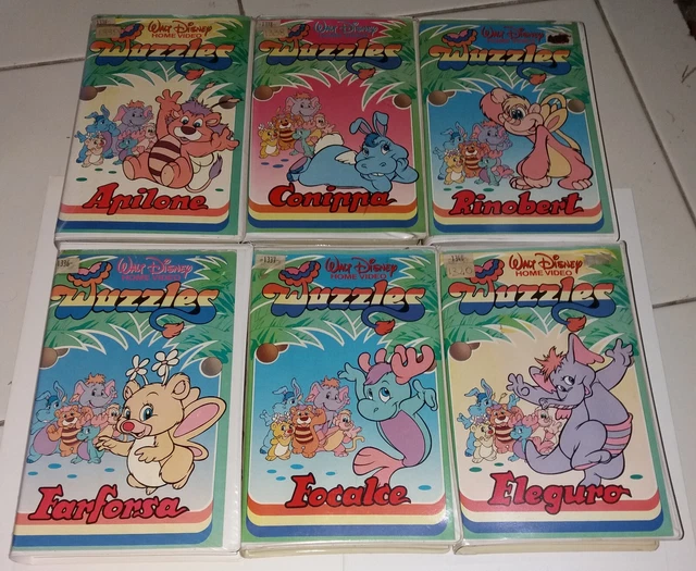 WUZZLES (1985) VHS Disney serie completa 6 volumi EUR 129,90 - PicClick IT