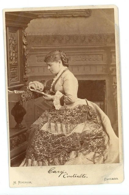 VINTAGE GABINETE TARJETA Annie Louise Cary Opera Singer EUR 54,62 ...