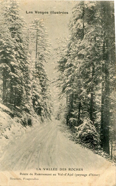 CARTE LA VALLÉE des Roches Route de Remiremont au Val d'Ajol Paysage d ...