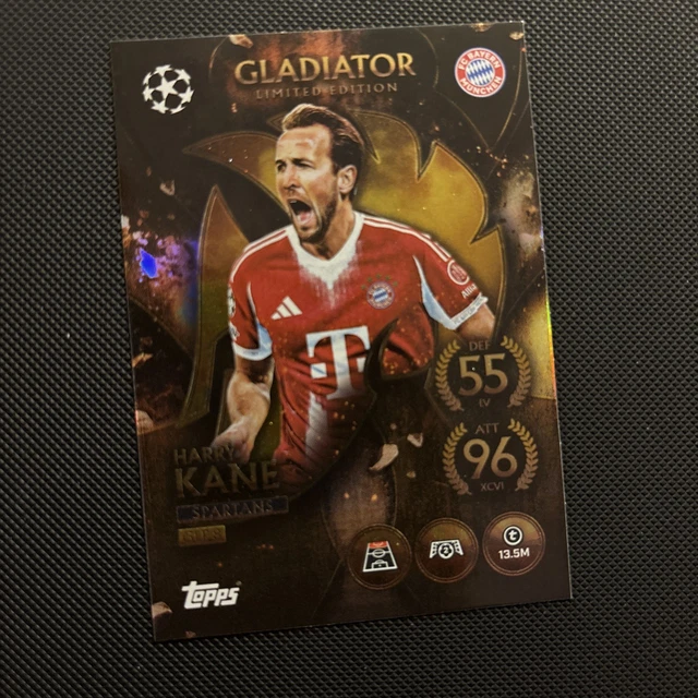 TOPPS MATCH ATTAX 2025/26 Gladiator Limited Edition Harry Kane GLE8 £1. ...