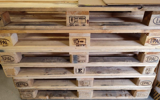 10 X GRADE A Epal Euro Pallet 1200 x 800mm Wooden Heavy Duty. £35.00 ...