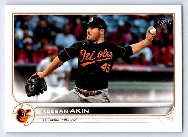2022 TOPPS #328 Keegan Akin Baltimore Orioles BASEBALL Card EUR 2,03 ...