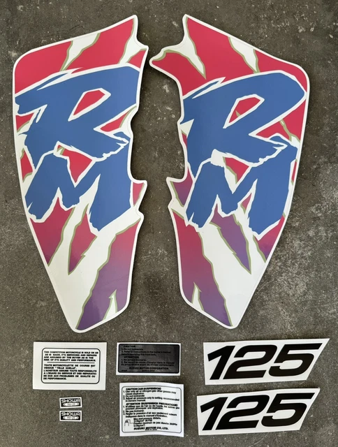 SUZUKI 1992 RM125 USA Motocross / Full Decal Set / Sticker Kit ...