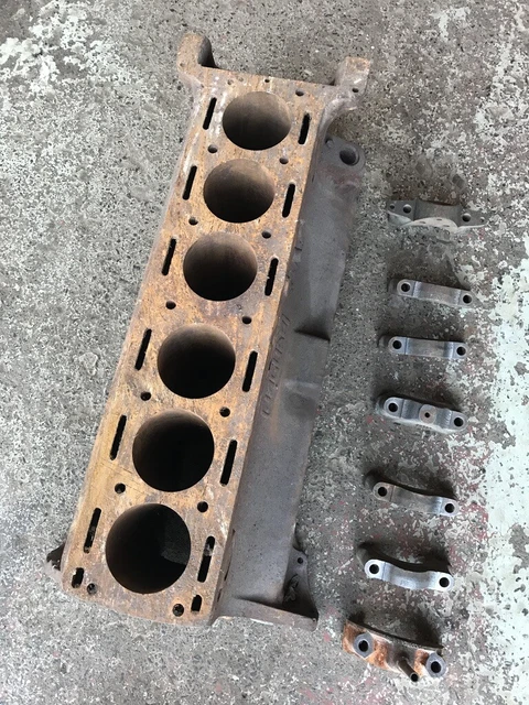 ORIGINAL JAGUAR XK120 Engine Block. W Engine Number. C4820 Casting ...