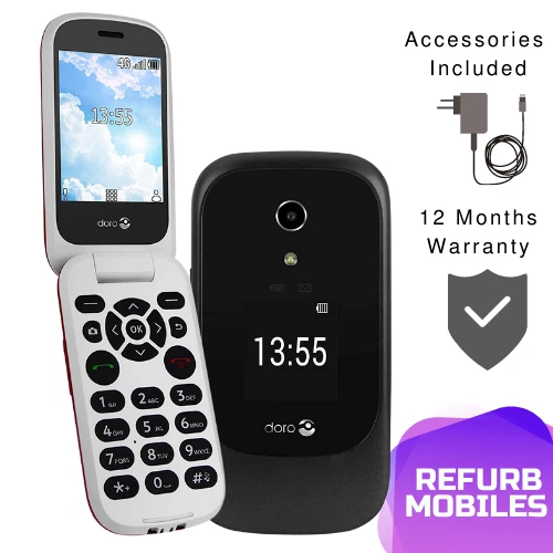 DORO 7060 - Big Button Senior Flip Easy 4G CHEAP Mobile Phone Elders - Unlocked £27.95 - PicClick UK