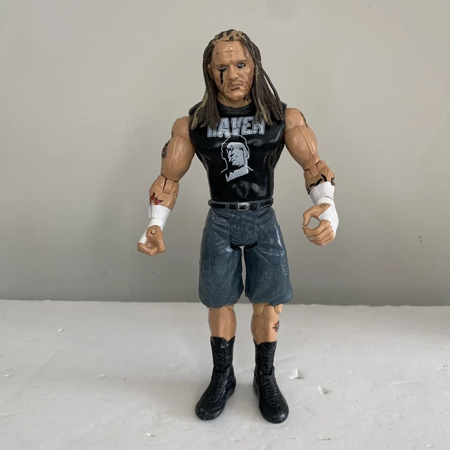 WWE RAVEN WRESTLING Figure-Legends Of The Ring Series 1-TNA-JAKKS-VGC £ ...