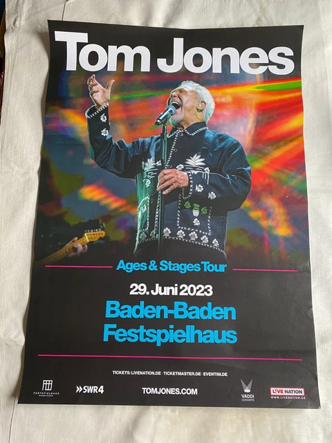 KONZERTPOSTER/TOURPOSTER * Tom Jones * Baden Baden 29.06.2023 EUR 15,00 ...