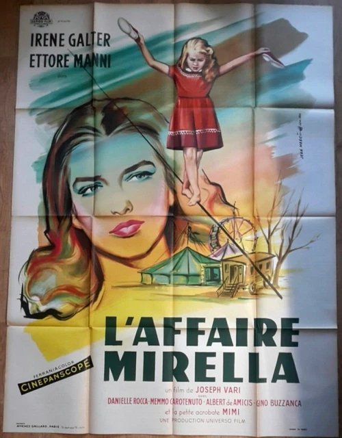 ANCIENNE AFFICHE CINÉMA "L'affaire Mirella, originale 1956, illust. Jean Mascii EUR 15,00 ...