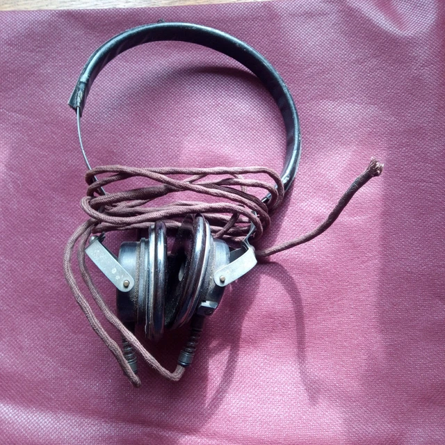 KOPFHÖRER WEHRMACHT DFHF.F 44 Wa.A.B 31 Funker Panzer Luftwaffe 2.WK ...