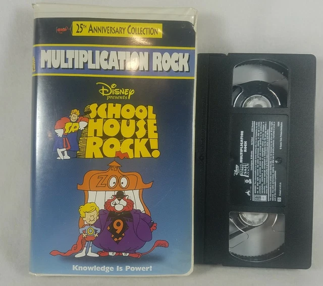 1995 SCHOOL HOUSE Rock "Multiplication Rock" VHS Tape Clamshell See ...