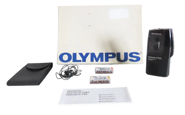 OLYMPUS S700 PEARLCORDER Dictaphone Enregistreur Microcassette Recorder ...