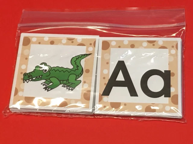 ABC PHONICS Match - 52 cards- Laminated Cards Set Homeschool Pre-k $11. ...