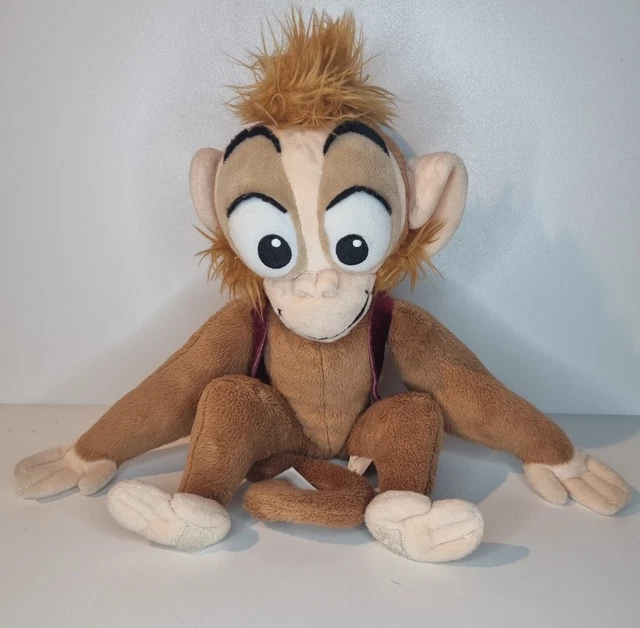 DISNEY ALADDIN SHOULDER 12" ABU Soft Plush Monkey Toy Disneyland Paris ...