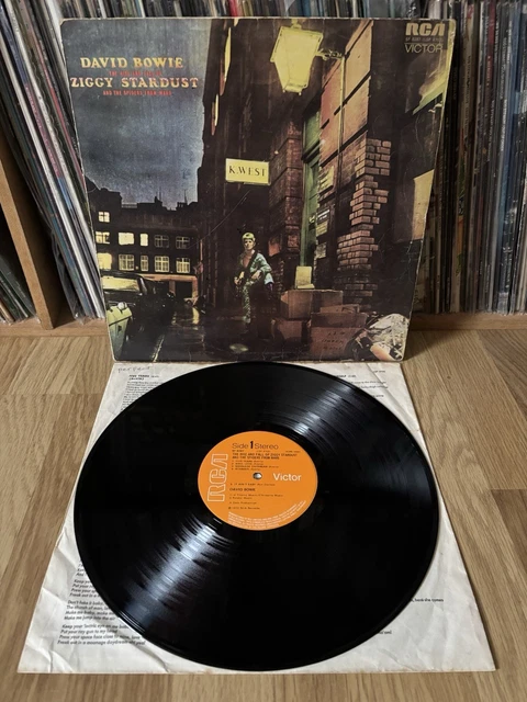 DAVID BOWIE ~ Rise & Fall Of Ziggy Stardust... UK LP 1E/2E 1st press, w ...