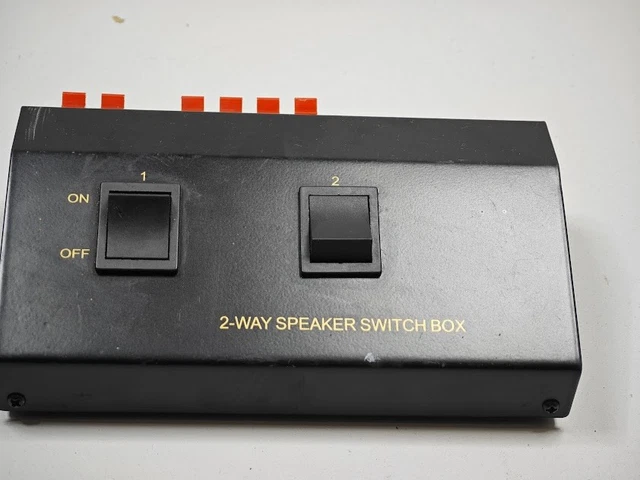 2-WAY SPEAKER SWITCH Box - Used, Fully Functional, Audio Control £51.92 ...