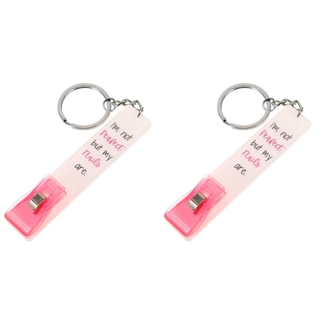 2PCS NAIL PROTECTION Key Chain Credit Card Puller Key Ring Credit Card ...
