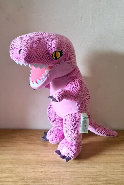 PINK T-REX PLUSH Build A Bear Shiny Metallic Tyrannosaurus Rex Dinosaur ...