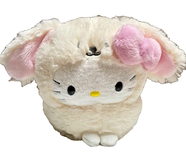 HELLO KITTY BUNNY Costume Sitting Small Plush Peluche Sanrio Original ...