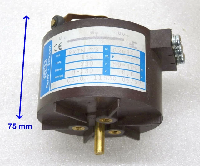 REO RINGKERN STELLTRAFO Regeltrafo Sparstelltrafo Variac 230 zu 0 ...