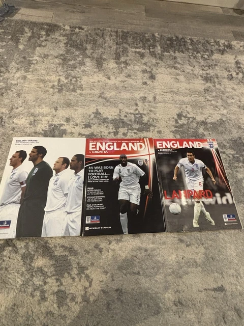 ENGLAND FOOTBALL PROGRAMMES Joblot £3.31 - PicClick UK