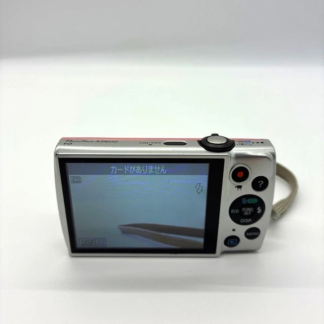 CANON POWERSHOT A2600 Pink Digital Camera 16.0MP 5x Optical Tested Used ...