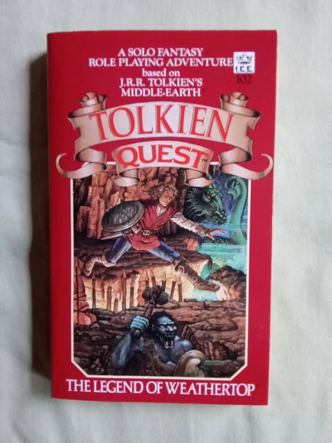 TOLKIEN QUEST 102-THE Legend of Weathertop MERP 1985 1st Ed P/back,New ...