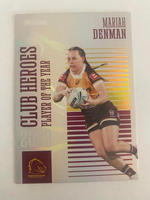 2024 NRL TRADERS Club Heroes Ch03 Ch3 Mariah Denman Broncos $5.50 ...
