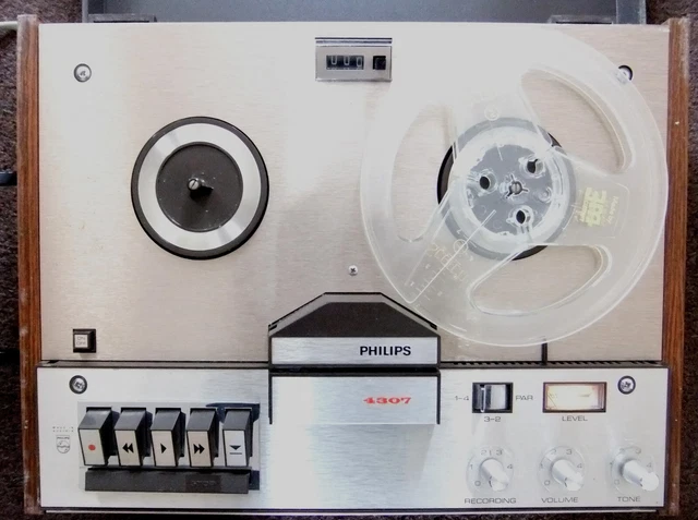 RARE, VINTAGE PHILIPS 4307 4-Track Reel To Reel Tape Recorder - Spares ...