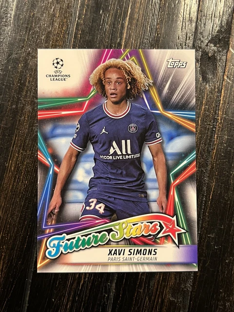 XAVI SIMONS 2021-22 Topps UEFA Champions League UCL Future Stars FS-06 ...