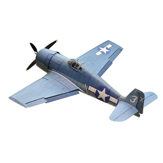 DIY 1:32 GRUMMAN F6F-3 Hellcat Fighter Paper Model Plane Model Handmade ...
