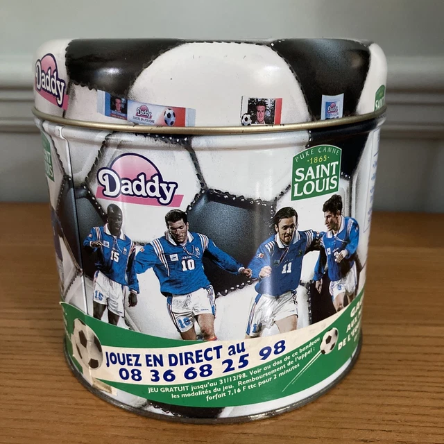 BOITE PUBLICITAIRE VINTAGE sucre Daddy Équipe de France de football EUR ...