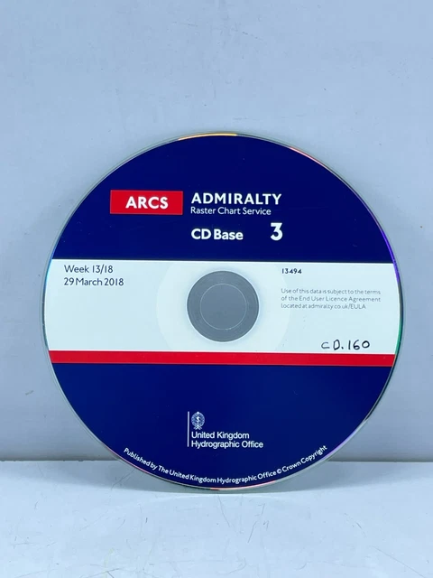 ADMIRALTY ARCS CD Base 3 Raster Chart Digital Official Maritime 13/18 ...