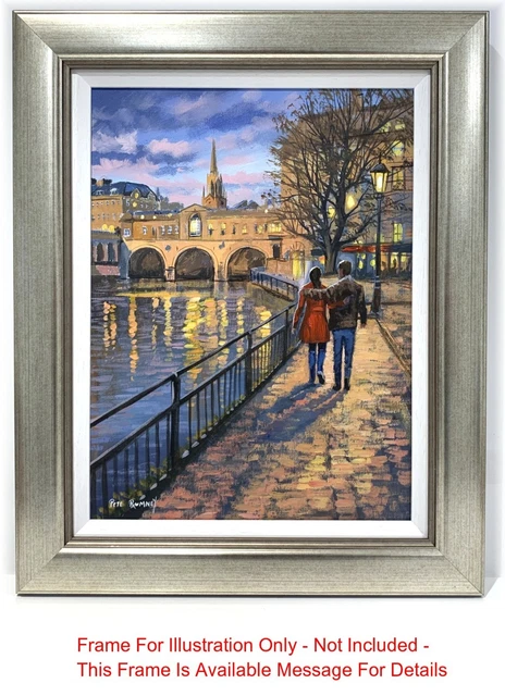 PETE RUMNEY ART Painting Where The City Glows Hand-painted River Avon ...