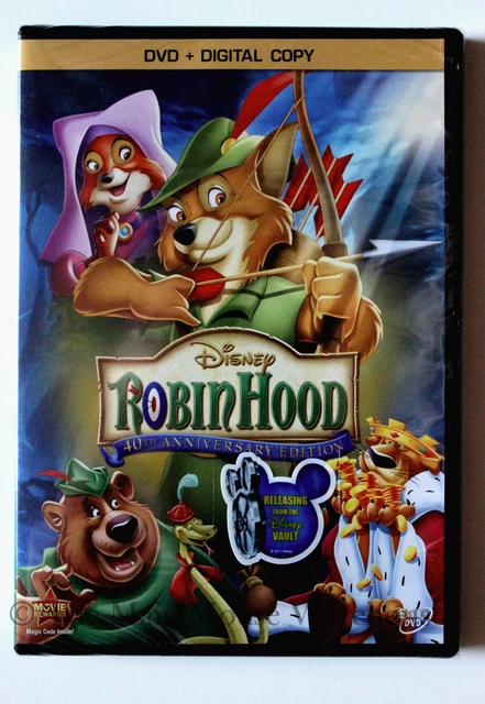 DISNEY ANIMATED CLASSIC Robin Hood DVD and Digital Copy English Spanish ...
