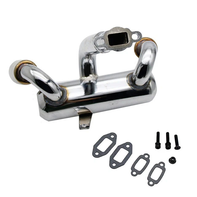 METAL RC TWIN Exhaust Pipe with Silencer fit HPI BAJA RV KM 5B SS $131. ...