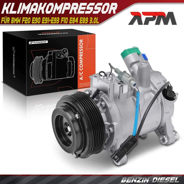 KLIMAKOMPRESSOR KLIMAANLAGE FÜR BMW 1er F20 3er E90 E91-E93 5er F10 E84 E89 3.0L EUR 229,99 ...