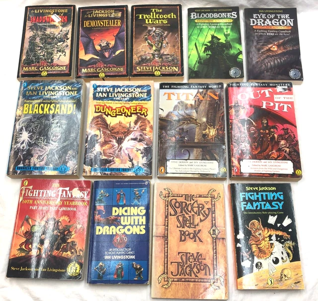 FIGHTING FANTASY BOOK Lot Ian Livingstone Steve Jacksone Role Playing ...