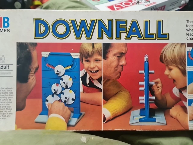 VINTAGE DOWNFALL BOARD Game 1977 Long Box Edition MB Games Complete ...