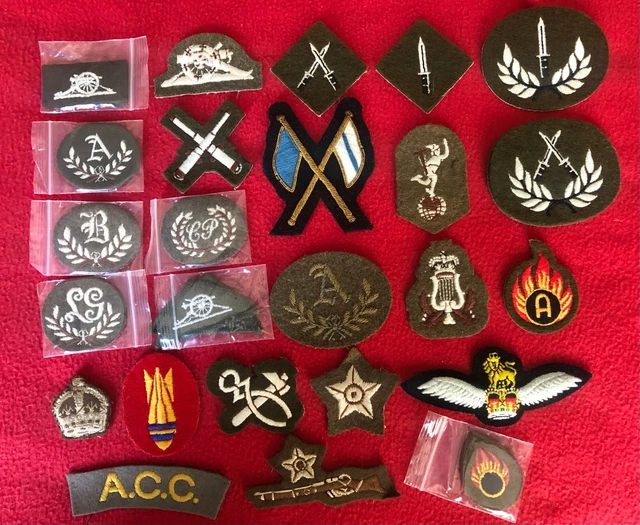 ORIGINAL BRITISH ARMY Military Cloth Badges Free Postage (Sold ...