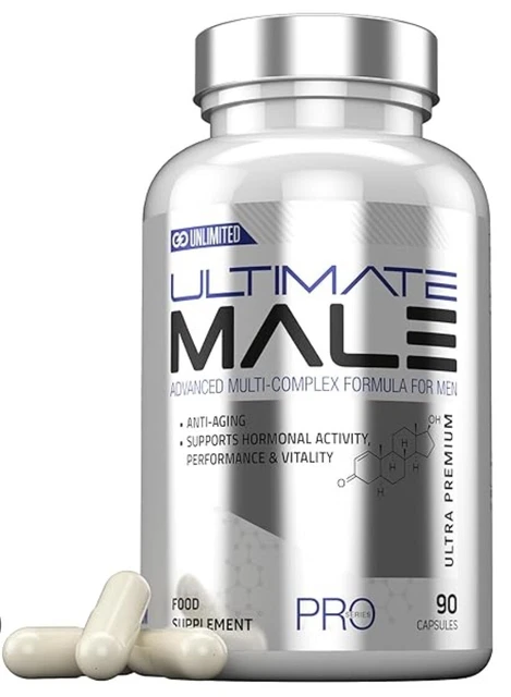 ULTIMATE MALE ADVANCED Multi-Complex Formula for Men 90 Capsules £22.00 ...